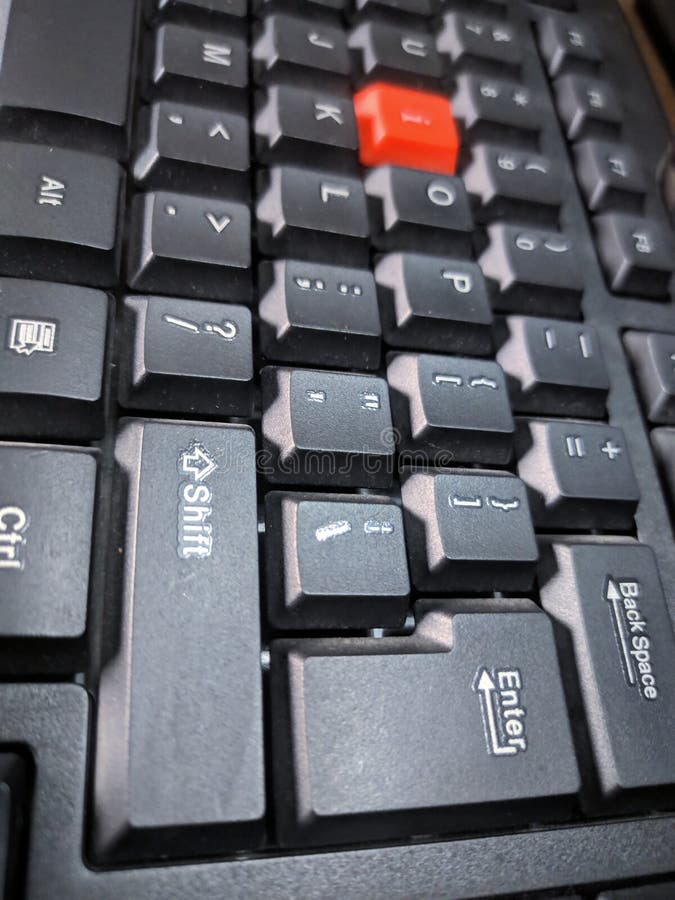 Regular Shot of Computer Keyboard Stock Photo - Image of black, piano ...