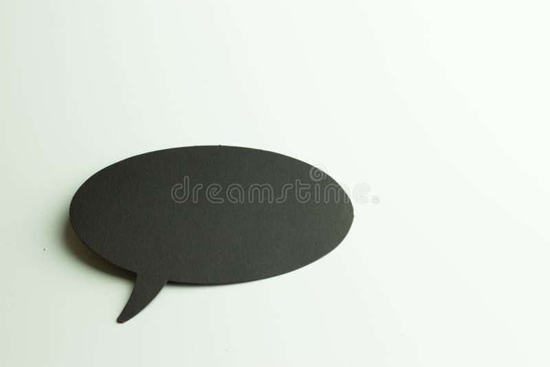 Regular Simple Dialogue Box Copy Space on White Background Stock Photo ...