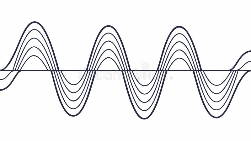 Regular Sine Wave Pattern Vector Art, Steady Rhythm, Vector Design ...