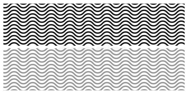 Regular Wavy Line Pattern Graphic Design Element Background. Vector ...