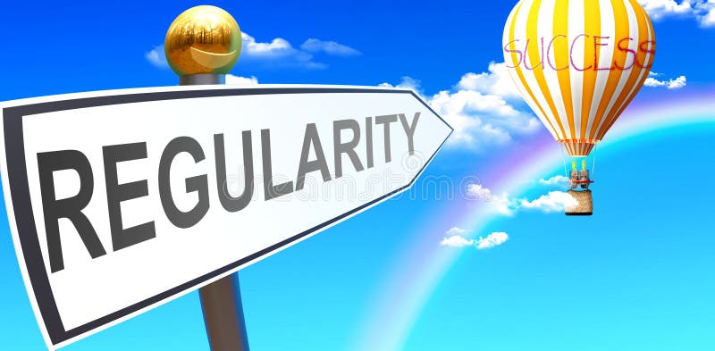 Regularity Leads To Success Stock Illustration - Illustration of ...