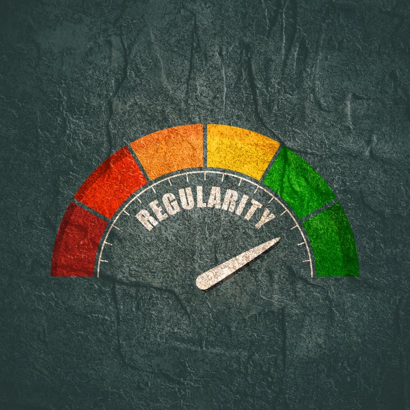 Regularity Measuring Device with Arrow and Scale. Stock Illustration ...