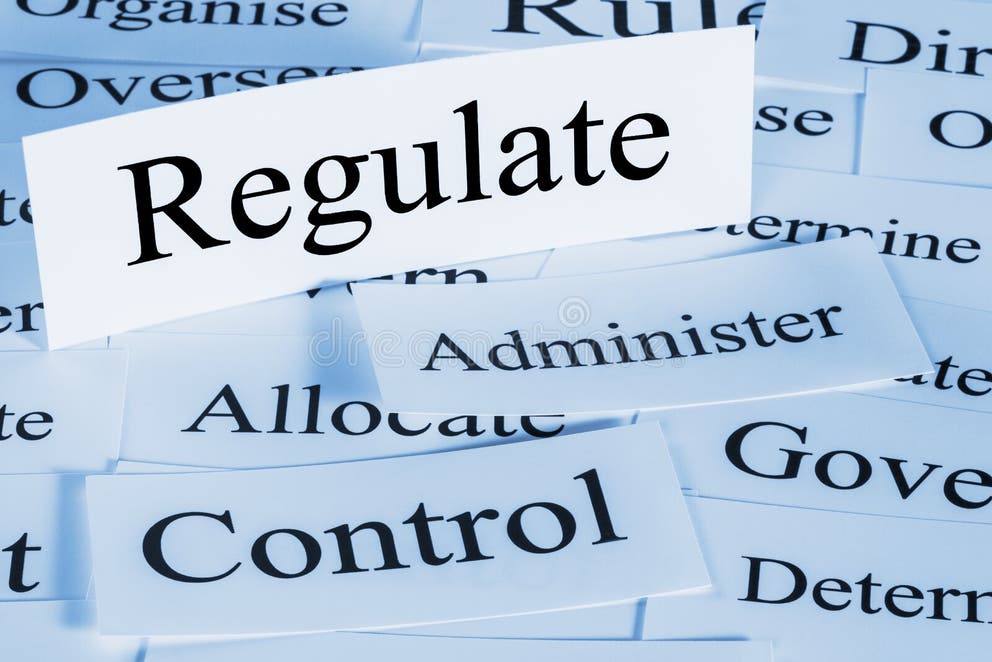 Regulate Concept Definition in Words Stock Image - Image of regulations ...