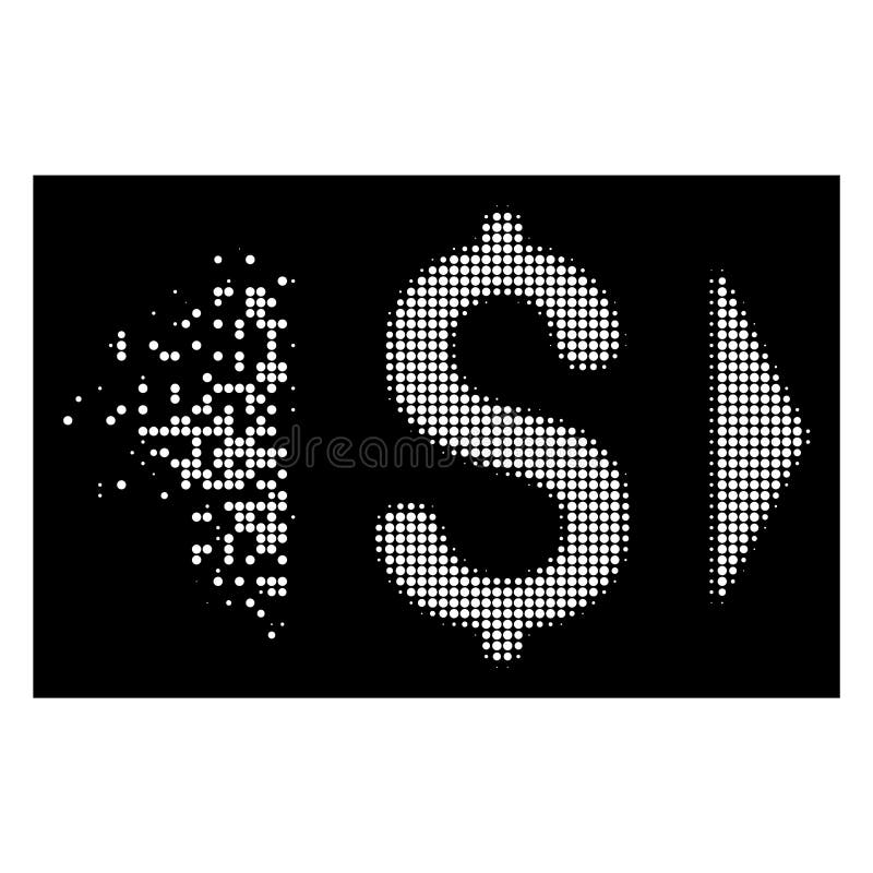 Bright Sparkle Pixel Halftone Regulate Price Icon Stock Vector ...