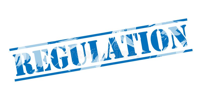 Regulation blue stamp stock illustration. Illustration of label - 97571655