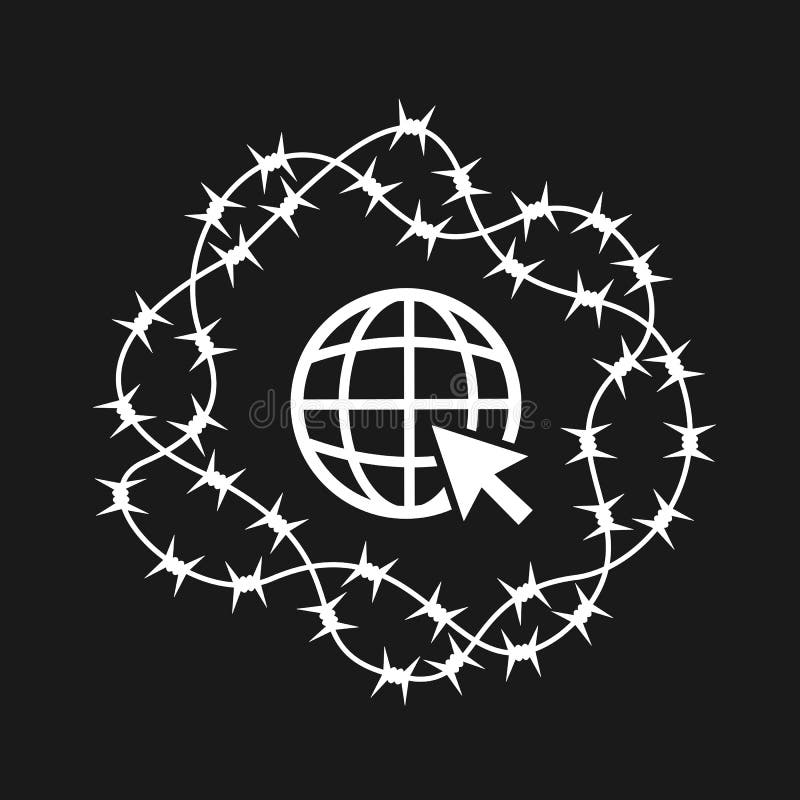 Regulation of internet stock vector. Illustration of freedom - 99053702