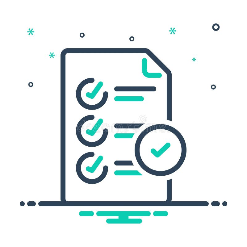 Mix Icon for Standard Level and Rule Stock Vector - Illustration of ...