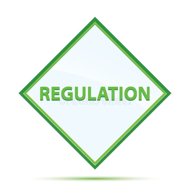 Regulation Modern Abstract Green Diamond Button Stock Illustration ...