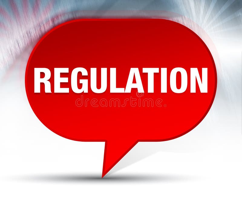 Regulation Red Bubble Background Stock Illustration - Illustration of ...