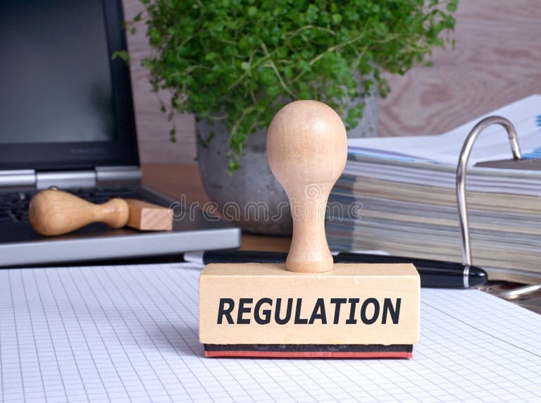 Regulation Stamp in the Office Stock Photo - Image of policy ...