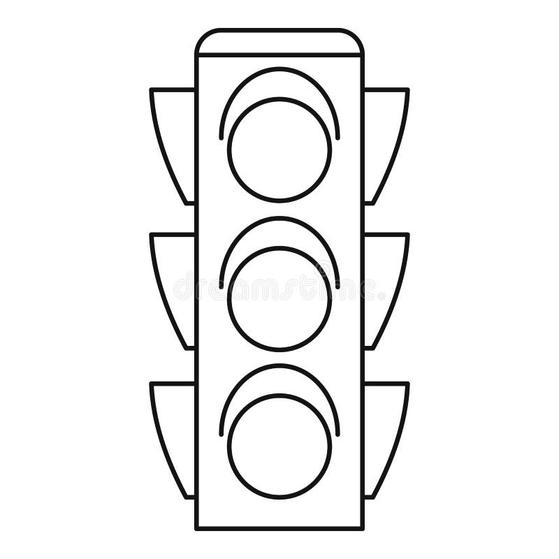 Regulation Traffic Lights Icon, Outline Style Stock Vector ... Regulation Traffic Lights Icon, Outline Style Stock Vector ...