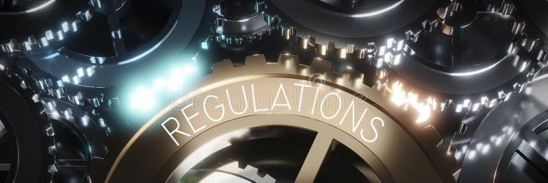 Regulations - Gears Concept Stock Illustration - Illustration of gears ...