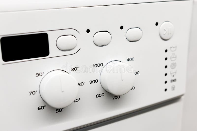 Regulator on the Control Panel of Household Appliances Stock Image ...