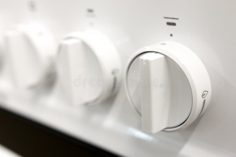 Regulator on the Control Panel of Household Appliances Stock Photo ...