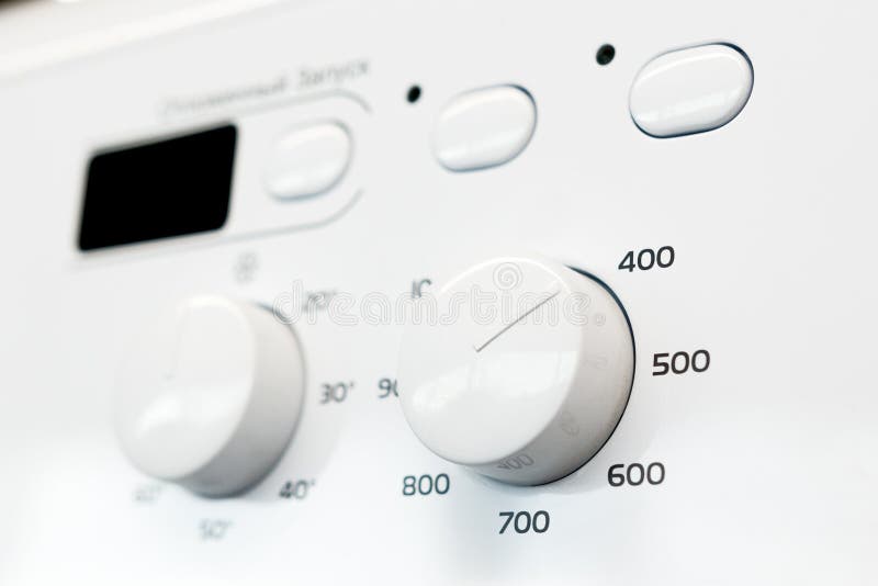 Regulator on the Control Panel of Household Appliances Stock Photo ...