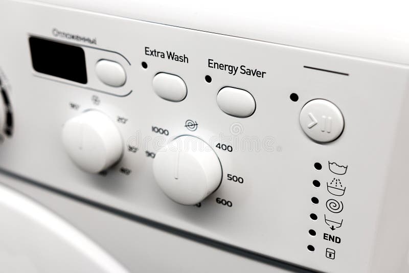 Regulator on the Control Panel of Household Appliances Stock Photo ...