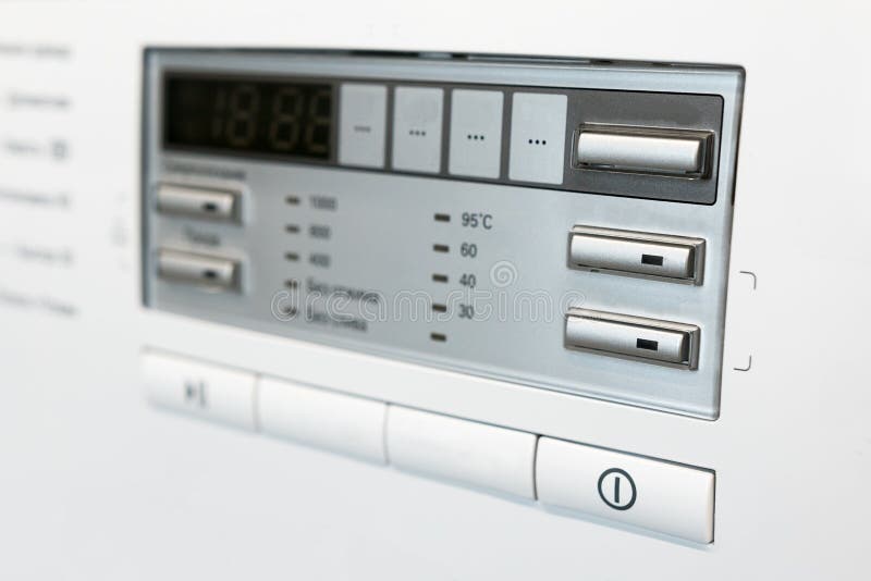 Regulator on the Control Panel of Household Appliances Stock Photo ...