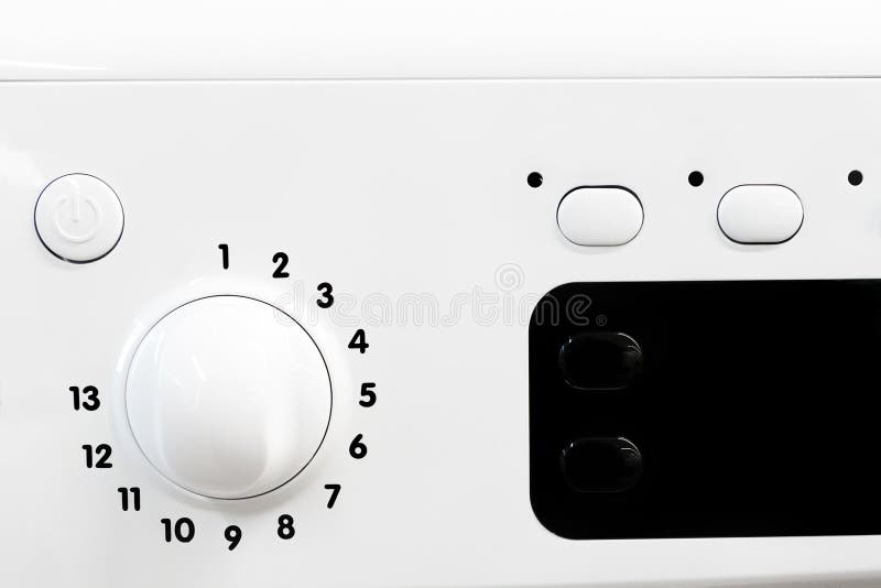 Regulator on the Control Panel of Household Appliances Stock Photo ...