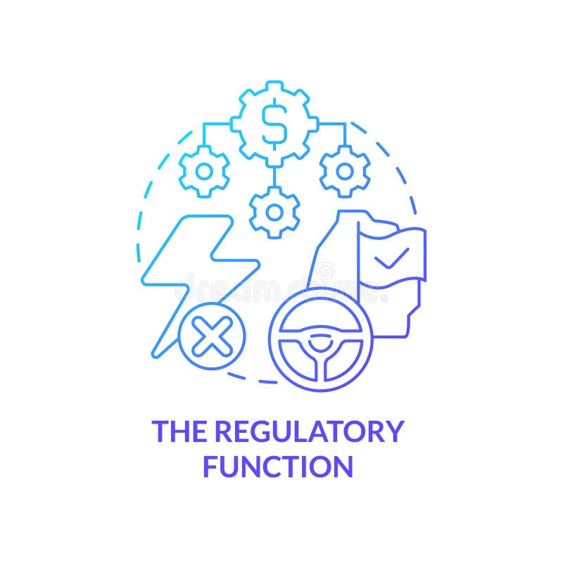 Regulatory Function Blue Gradient Concept Icon Stock Vector ... Regulatory Function Blue Gradient Concept Icon Stock Vector ...