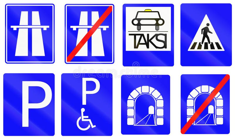 Regulatory Road Signs in Indonesia Stock Illustration - Illustration of ...