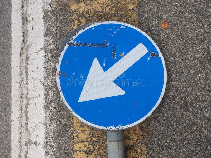 Turn left sign stock image. Image of left, transit, warning - 312114613