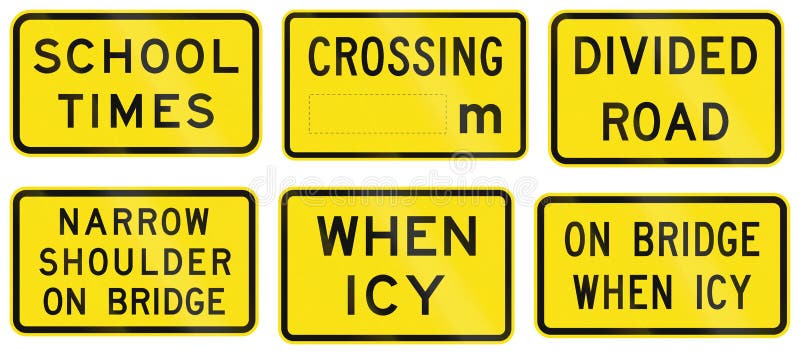 Regulatory Signs in Victoria - Australia Stock Illustration ...