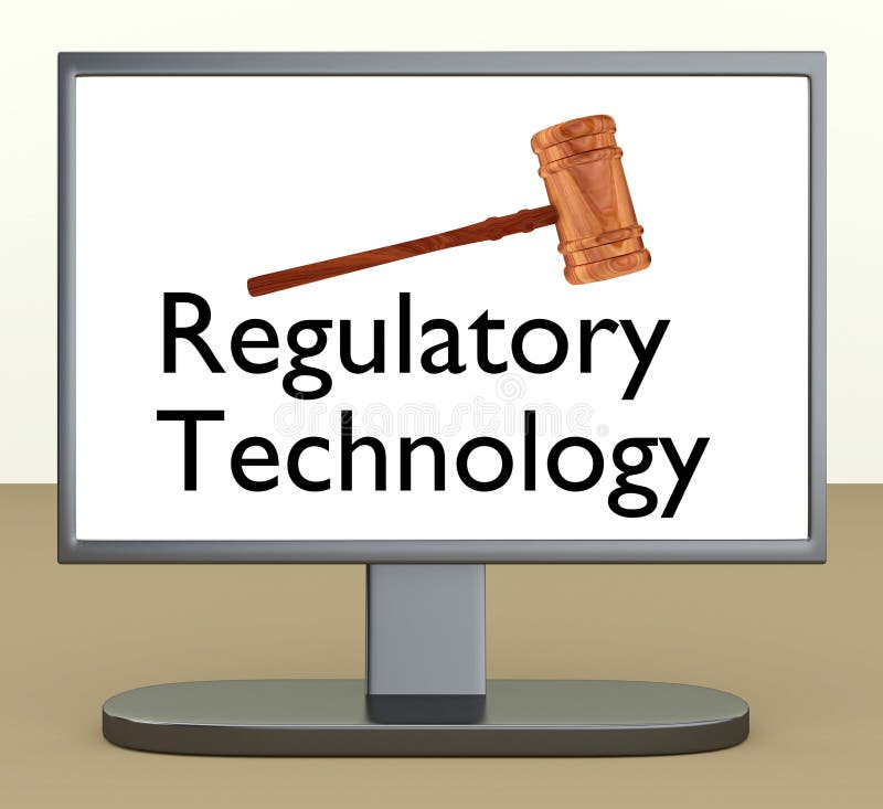Regulatory Technology Concept Stock Illustration - Illustration of ...