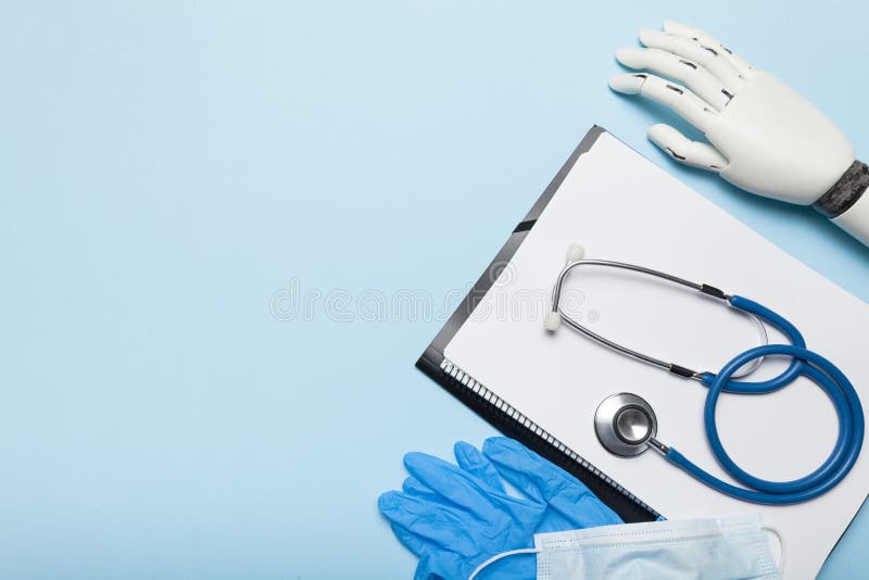 Rehabilitation of Disabled in Hospital. Prosthetic Arm Stock Photo ...