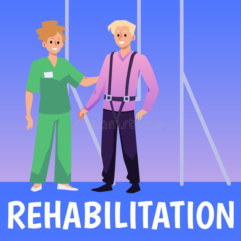 Rehabilitation Medical Centre Program Banner Template Flat Vector ...