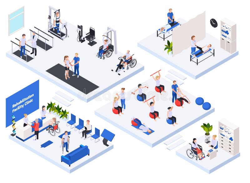 Rehabilitation Physiotherapy Machine Stock Illustrations 81
