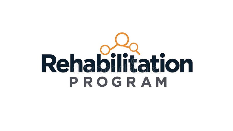 Rehabilitation Program Logo Featuring Clear Typography and Modern ...