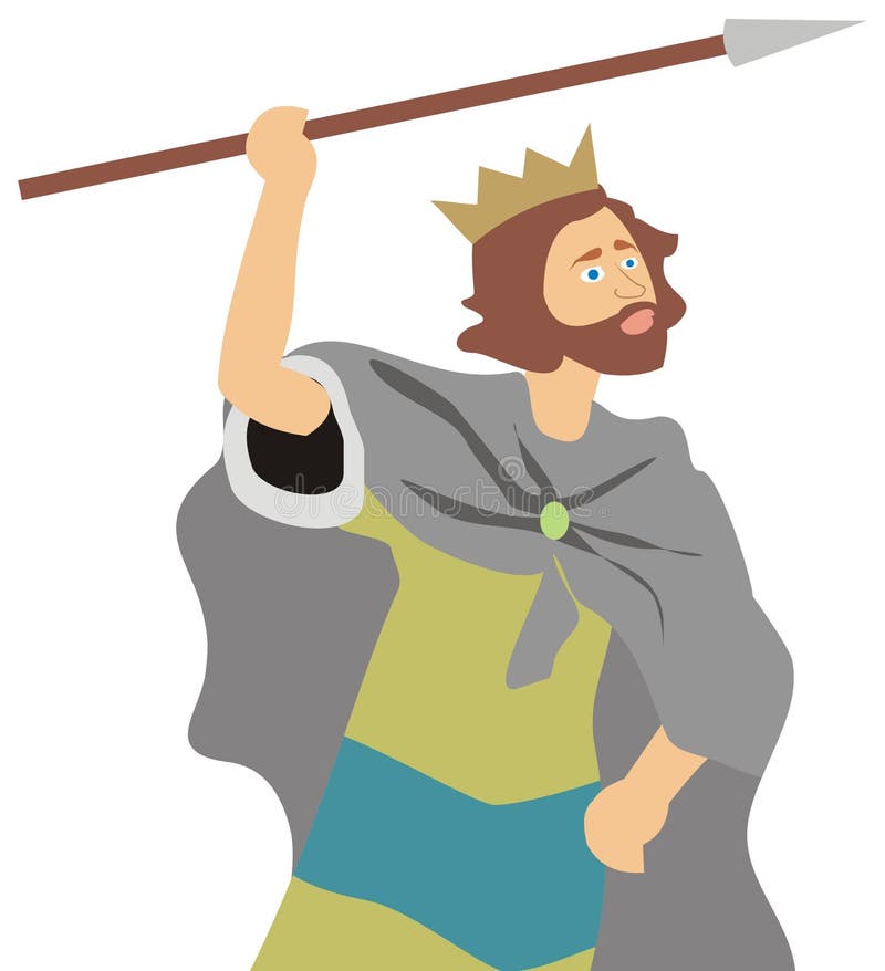 Rei david ilustração do vetor. Ilustração de golia, testamento - 5299329