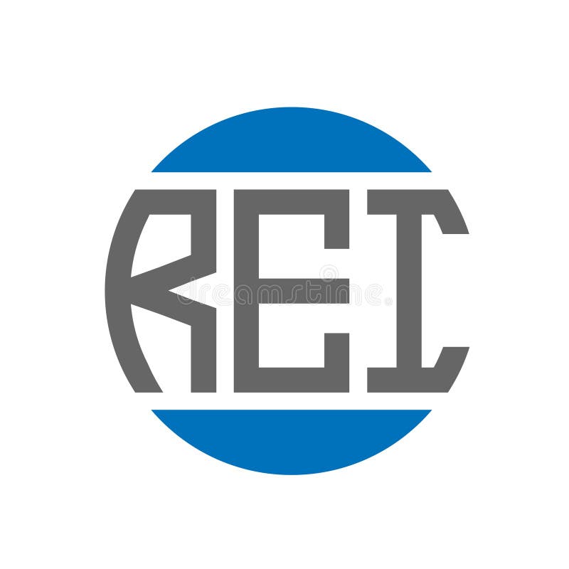 REI Letter Logo Design on White Background. REI Creative Initials ...