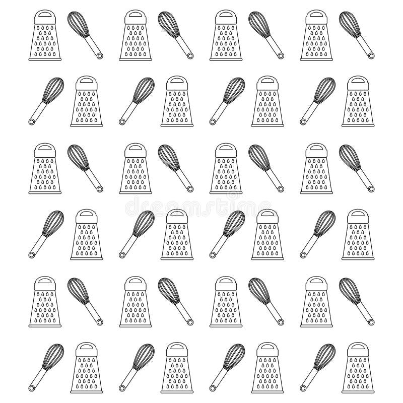 Reibe und Mischer stock abbildung. Illustration von abendessen - 86421029