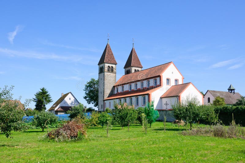 Reichenau, Germany stock photo. Image of sunny, church - 16956744