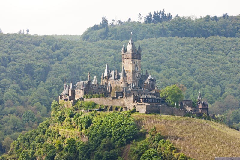 Reichsburg Castle stock photo. Image of travel, moseltal - 24225440