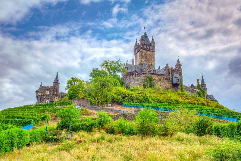 Reichsburg Cochem in Germany Stock Image - Image of history, river ...