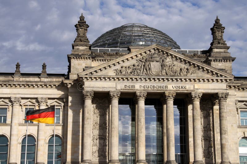 The Reichstag in Berlin stock image. Image of parliament - 13215255
