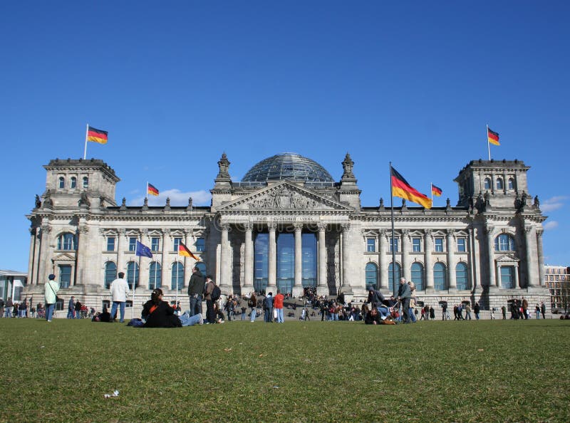Reichstag in Berlin stock image. Image of parliament, beautiful - 2359149