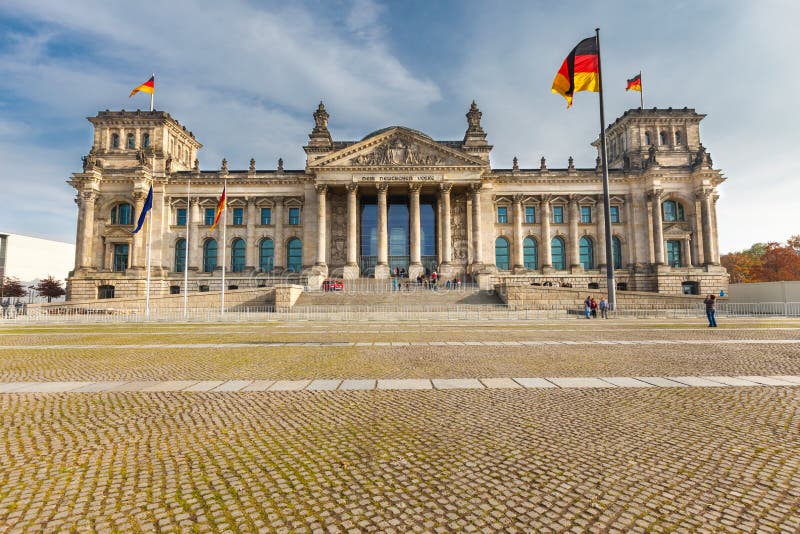 Reichstag in Berlin stock image. Image of downtown, house - 25805957