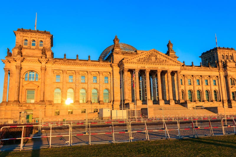 Reichstag Building in Berlin, Germany Stock Image - Image of center ...