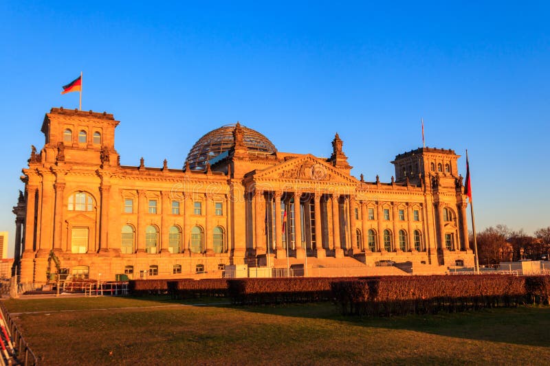 Reichstag Building in Berlin, Germany Stock Image - Image of bundestag ...