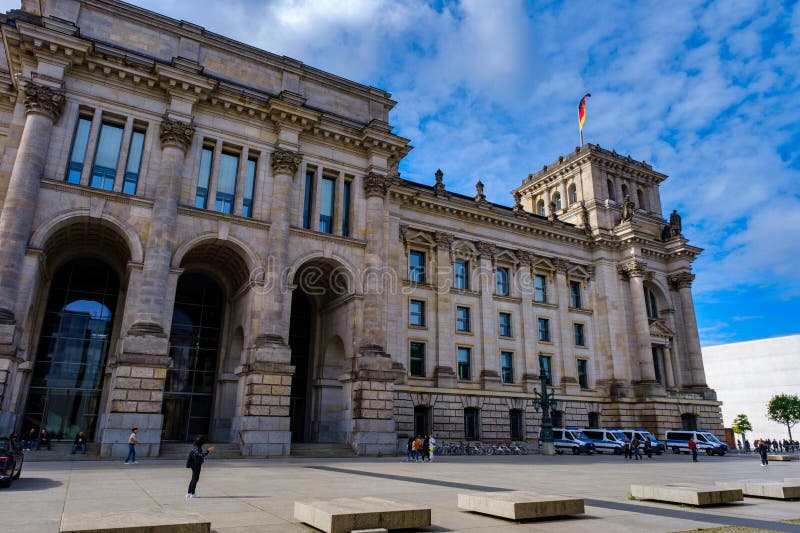 Reichstag Building Bundestag Editorial Photography - Image of evening ...