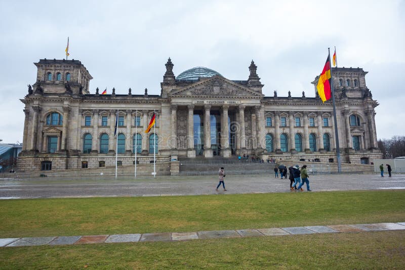 The Reichstag Building of German Government in Berlin Editorial Stock ...