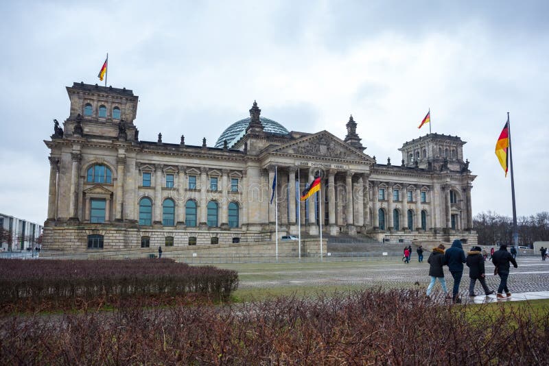 The Reichstag Building of German Government in Berlin Editorial ...