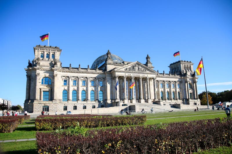 Reichstag Building at Sunset, Berlin, Germany Editorial Image - Image ...