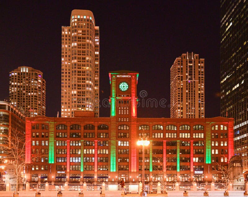 Reid Murdoch & Company Building at Night Editorial Photography - Image ...