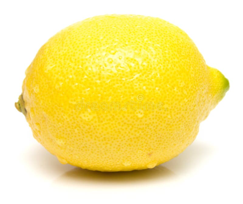 Saftige Zitronenschneiden Als Cocktailglas Mit Schlauch Stockbild ...