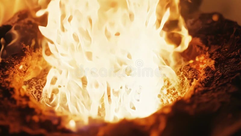 The Reignition Process Causes a Burst of Whitehot Fire To Erupt from ...