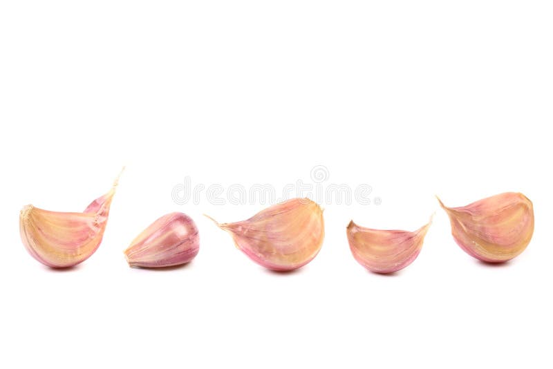 Reihe der Knoblauchzehe. stockbild. Bild von aromatisch - 33764361